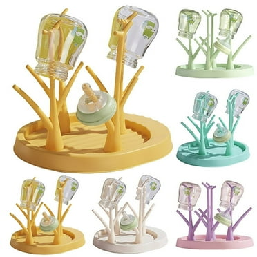 Baby Bottle Drying Rack with Base, Creative Tree Branch Baby Bottle ...