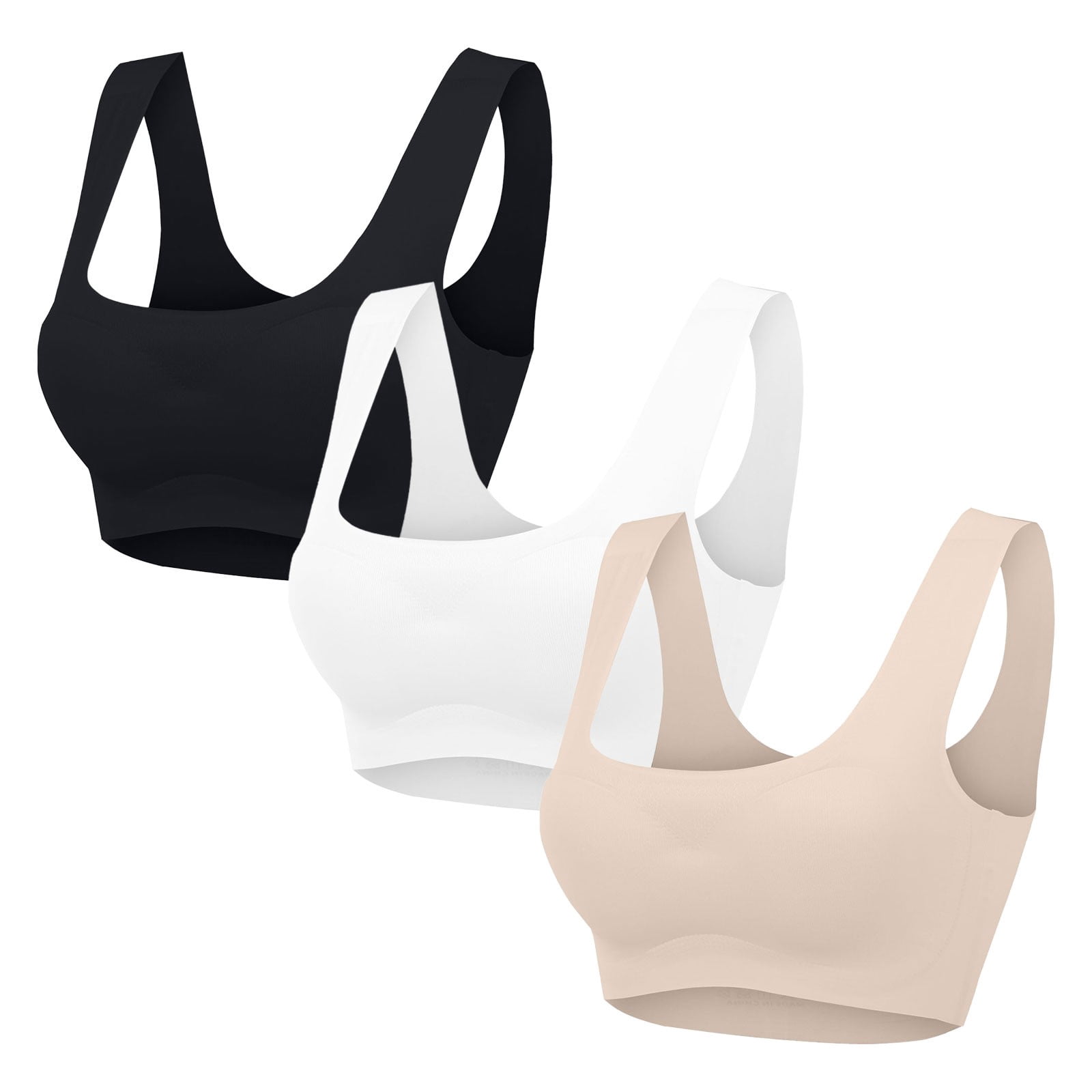 TEVEQ Bralettes for Women with Support Daily Underwear High Impact ...