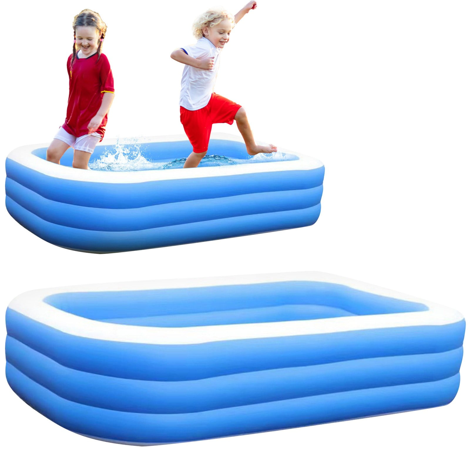 TEVEQ Swimming Clearance,Inflatable Pool for Kids, Thickened Family ...