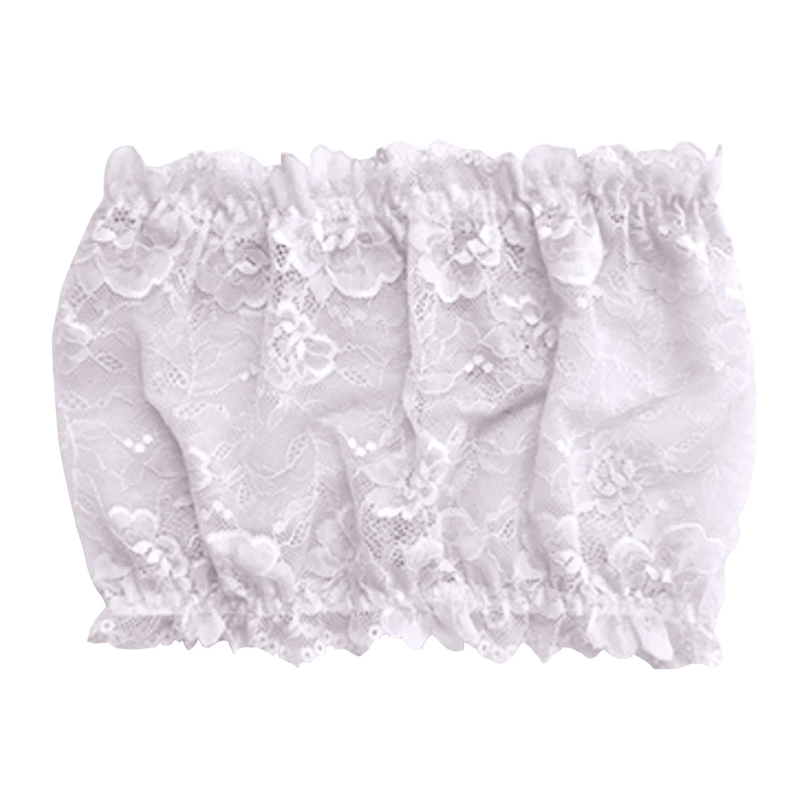 TEVEQ Women Lace Tube Tops Modesty Panel Cleavage Cover for Low ...