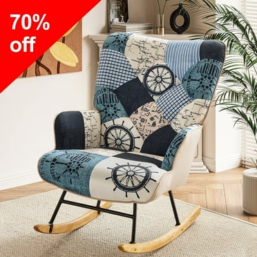 Dinosisco Swivel Glider Overstuffed Reclining Chair for Baby Nursery ...