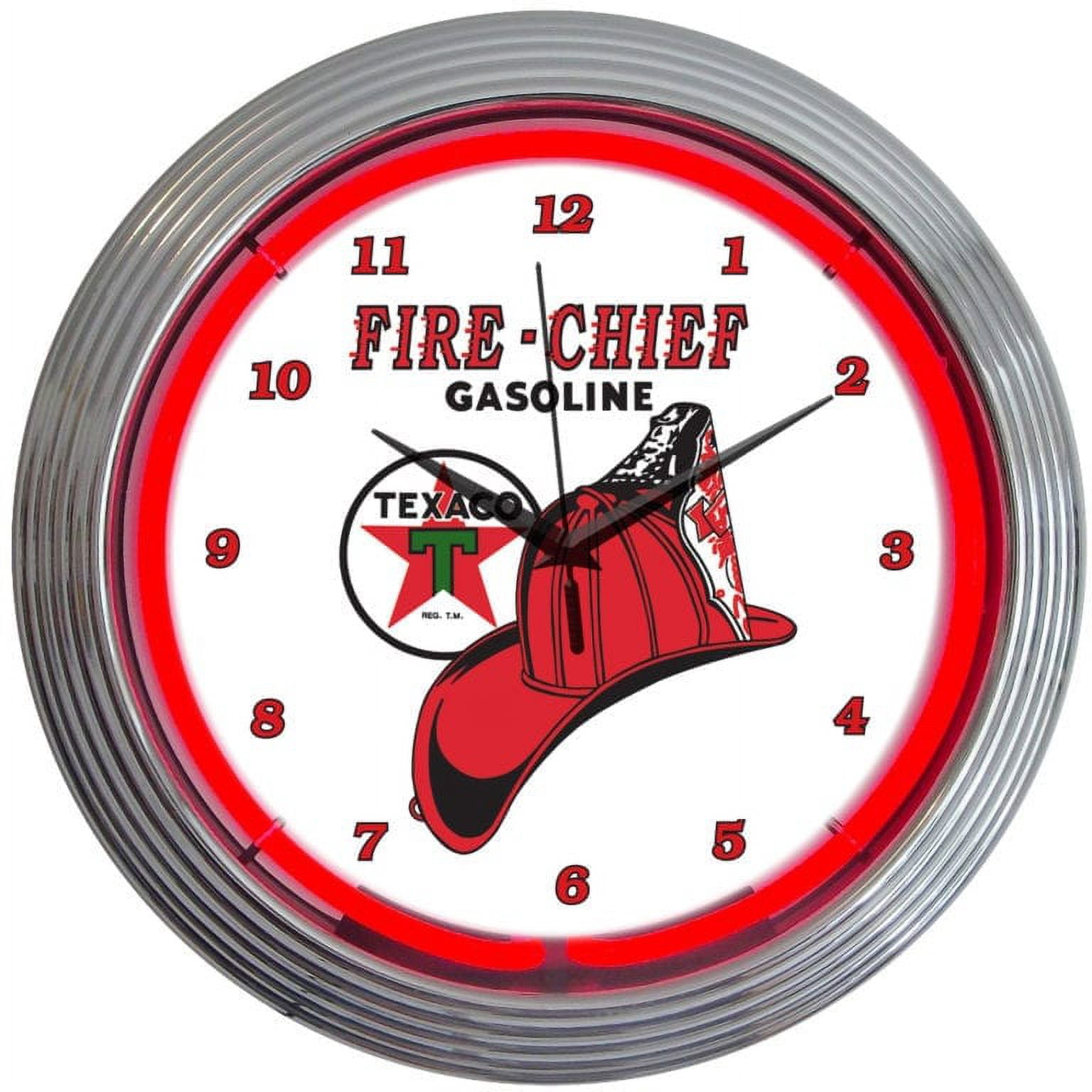 TEXACO FIRE CHIEF NEON CLOCK – 8TXFIR - Walmart.com