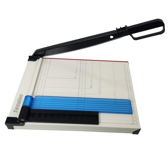 12" Guillotine Paper Cutter, Heavy Duty 12-Sheet Capacity Trimmer for ...
