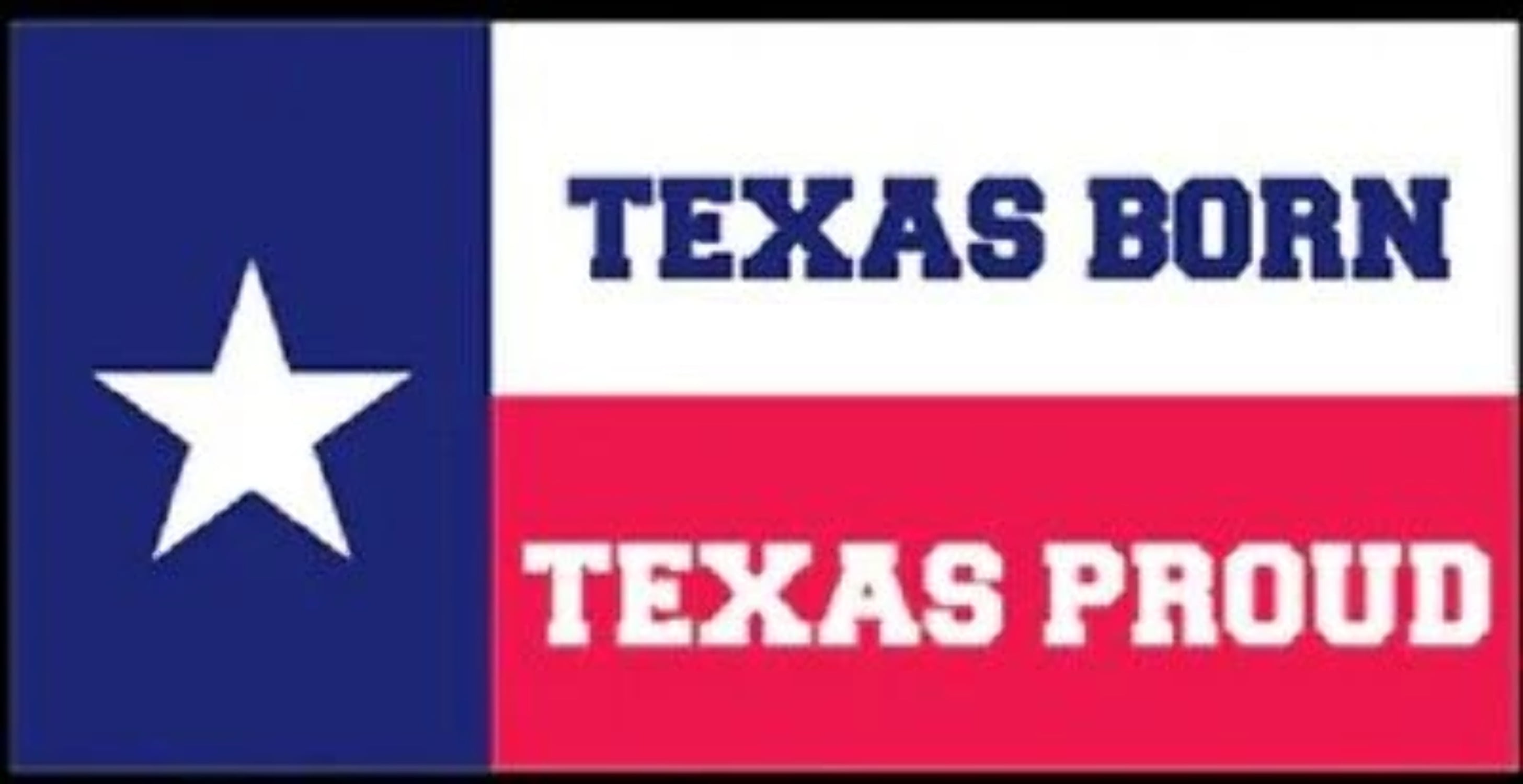 TEXAS BORN TEXAS PROUD TRUMP 2024 Vinyl Decal Bumper Sticker R2 ...