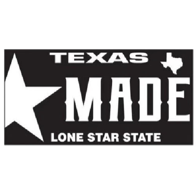 TEXAS MADE LONESTAR STATE BORDER PATROL BLACK Vinyl Decal Bumper ...