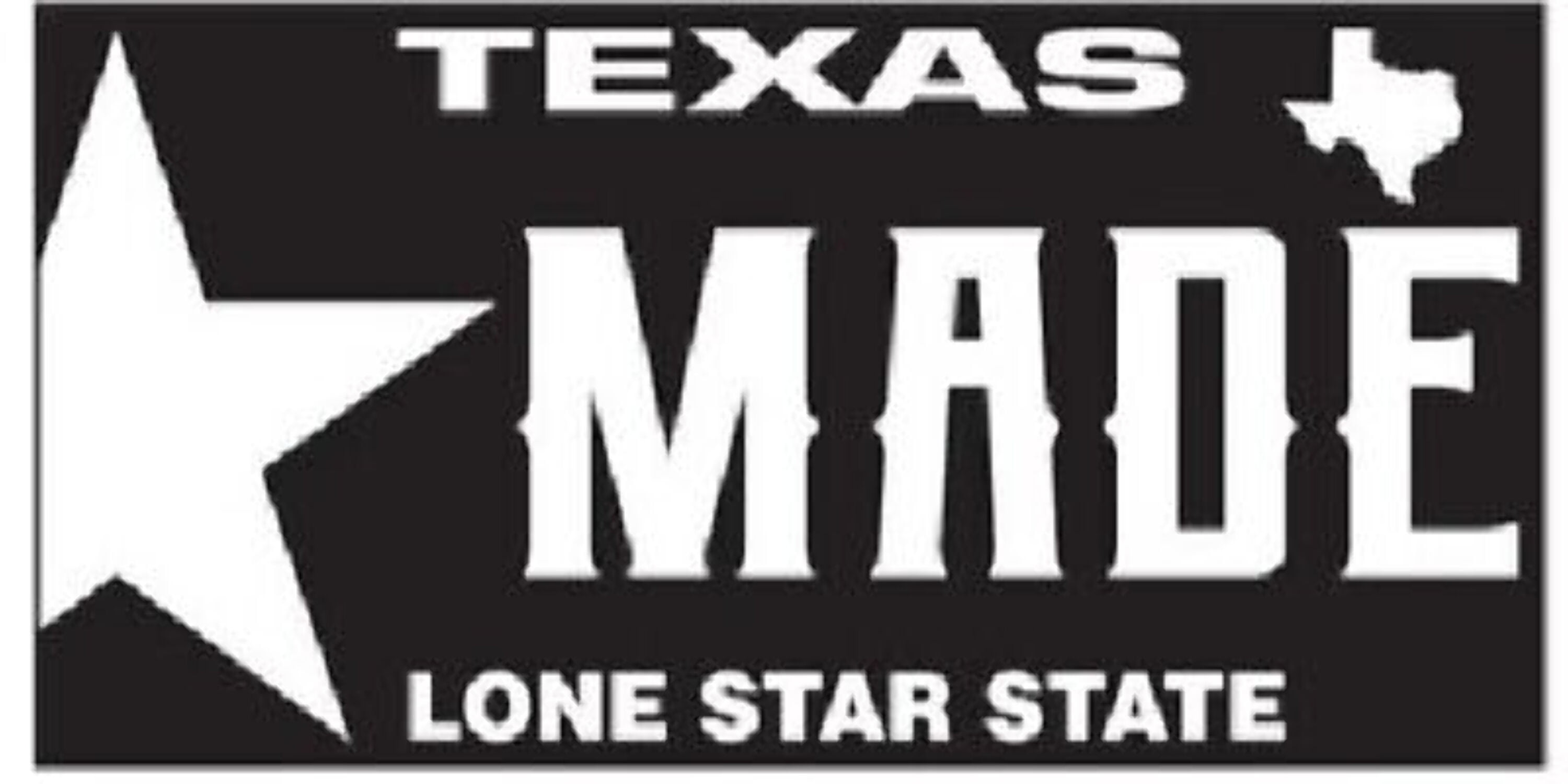 TEXAS MADE LONESTAR STATE BORDER PATROL BLACK Vinyl Decal Bumper ...