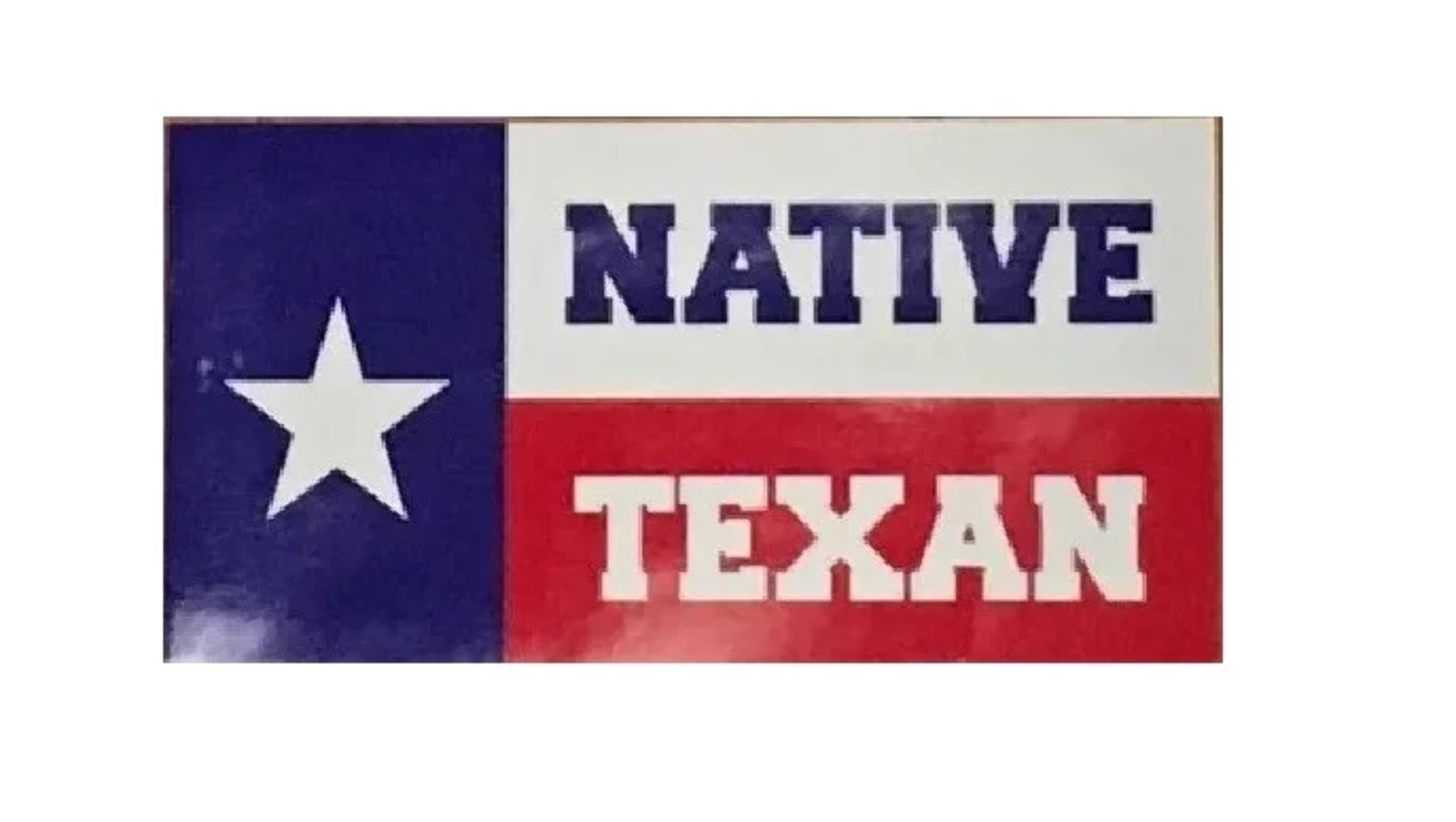 TEXAS NATIVE Vinyl Decal Bumper Sticker R2 3.75”x7.5” - Walmart.com