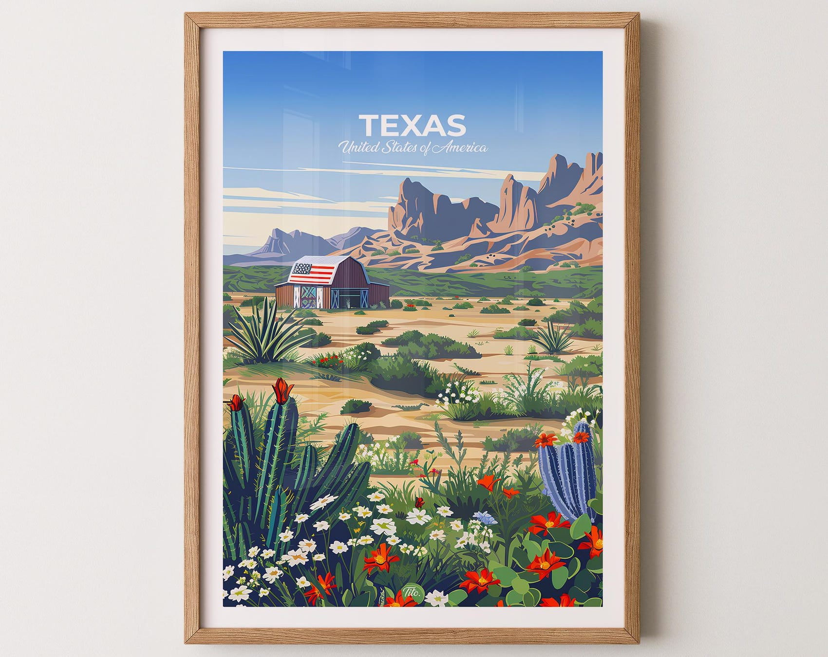 TEXAS Poster, Texas Travel Poster, Texas Art Print, Texas Wall Art, USA ...