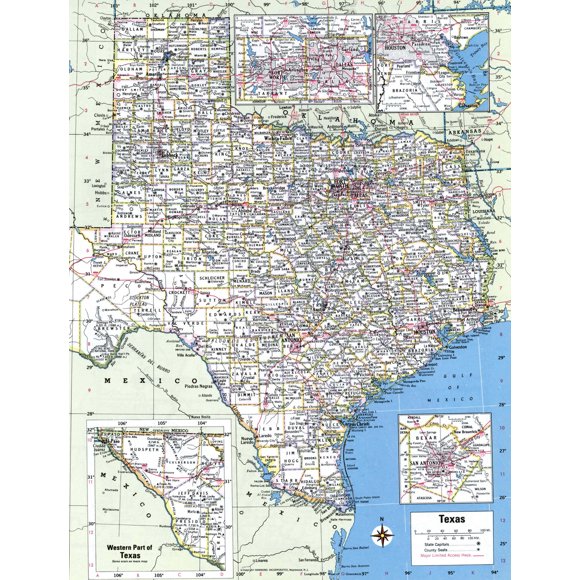 Map Of Texas Counties