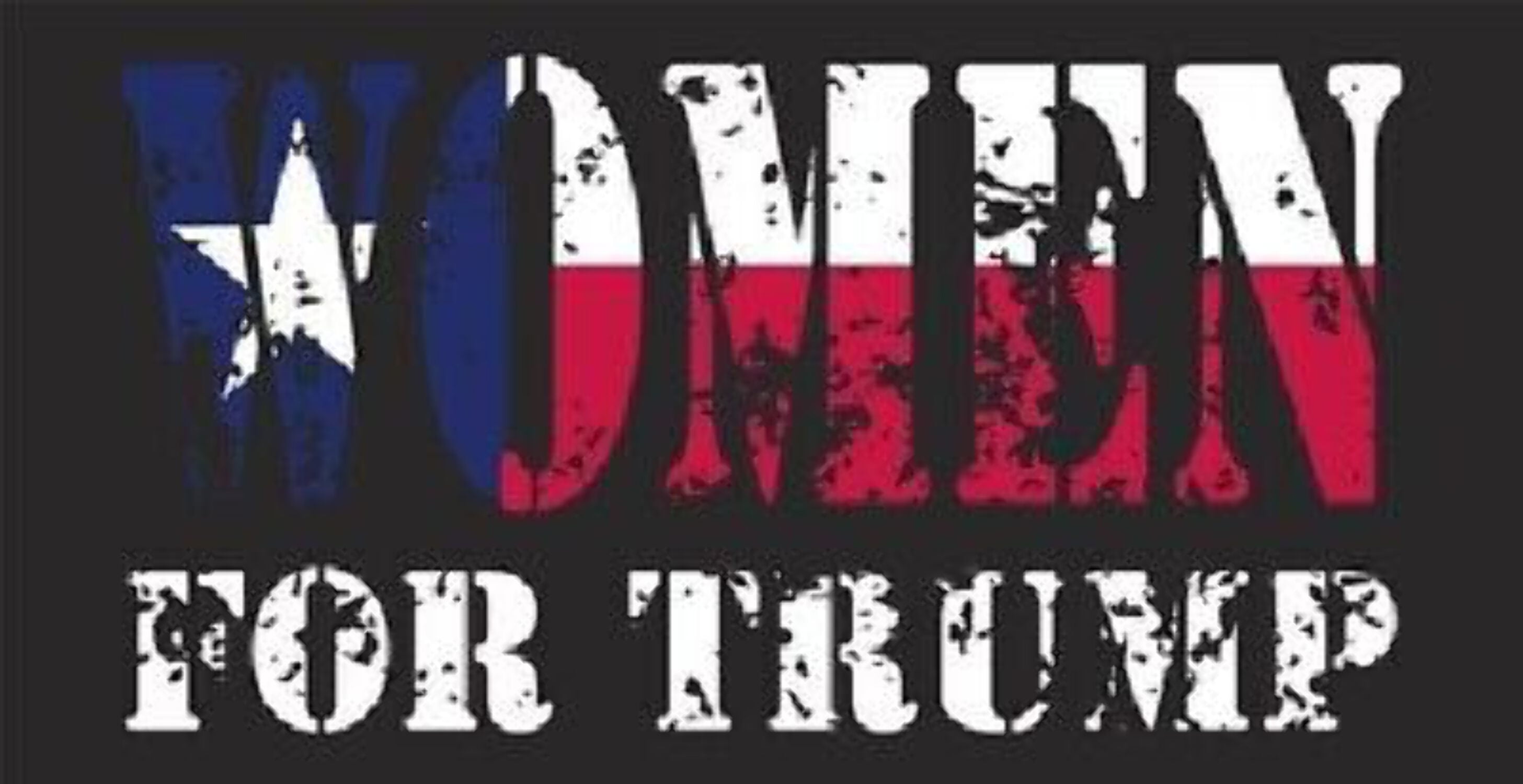 TEXAS WOMEN FOR TRUMP 2024 RWB Vinyl Decal Bumper Sticker R2 - Walmart.com