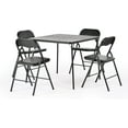 TEXBM Portable Folding Table and Chairs Set (1 Table + 4 Chairs) - 34 ...
