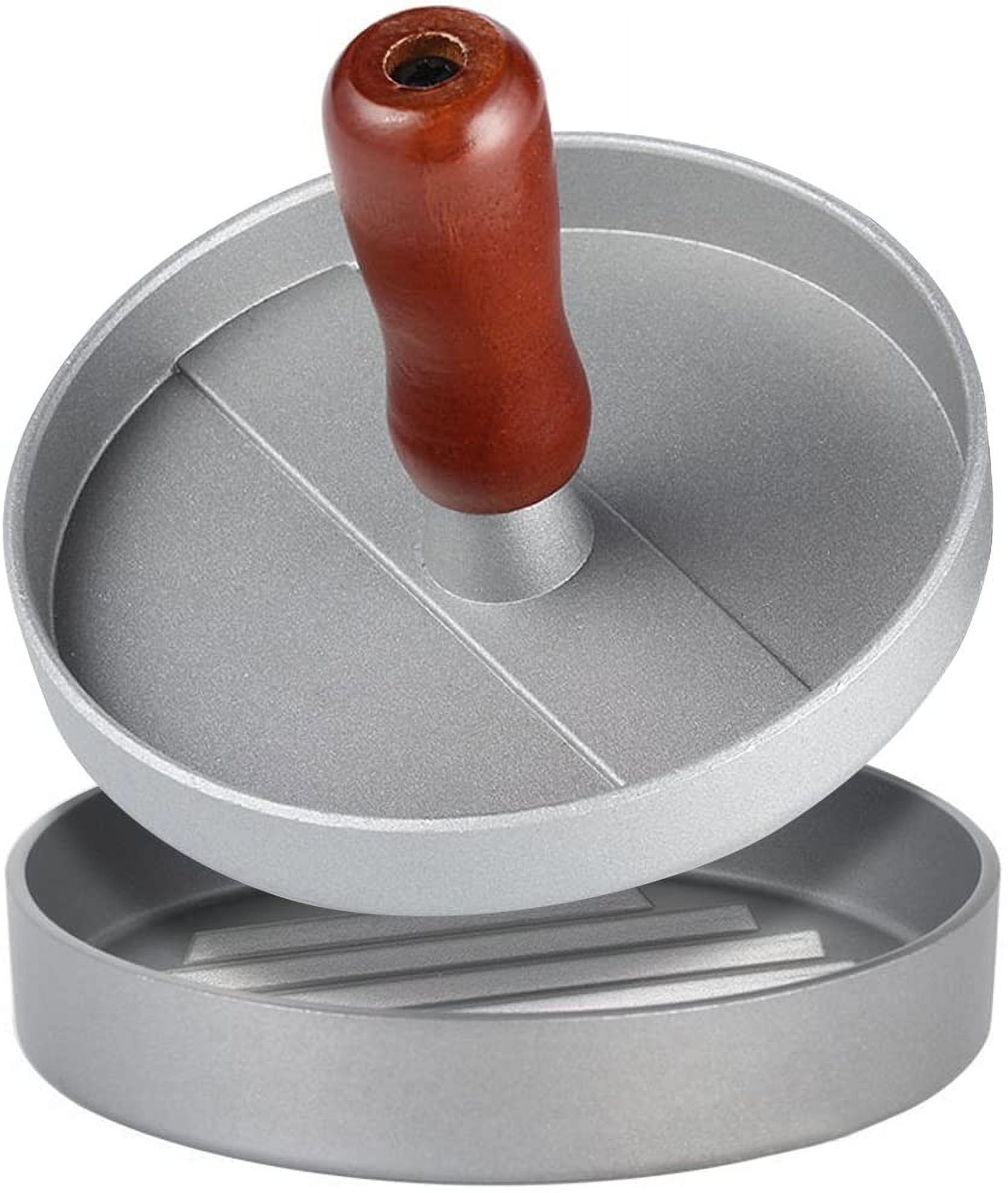 TEXIJUSO Non-Stick Burger Press, Patty Maker Aluminum Patty Mold for ...