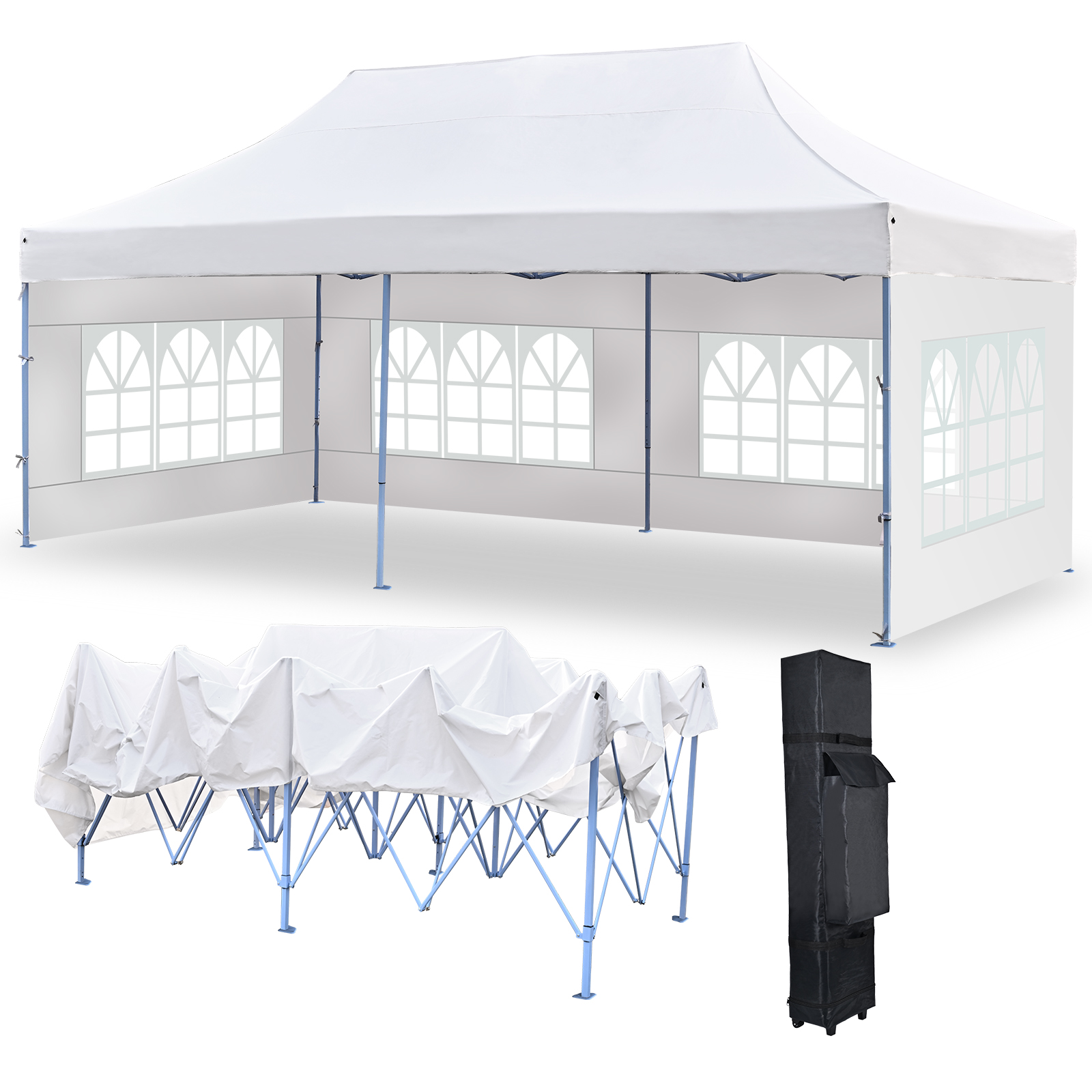 Quictent Privacy 10'x10’Pop up Canopy Tent with Sidewalls Enclosed ...