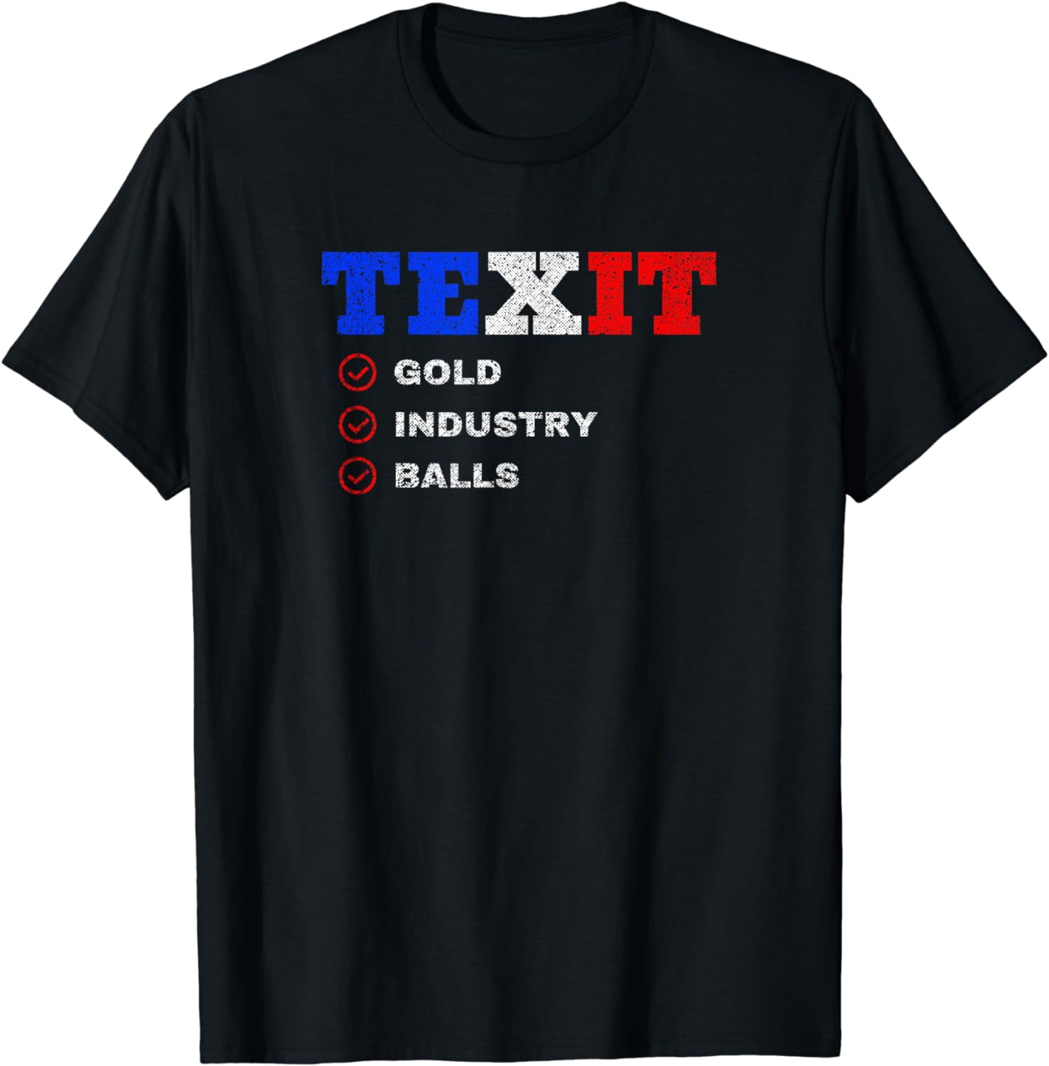 TEXIT | Texas Exit the Union | Secede the USA - Distressed T-Shirt ...