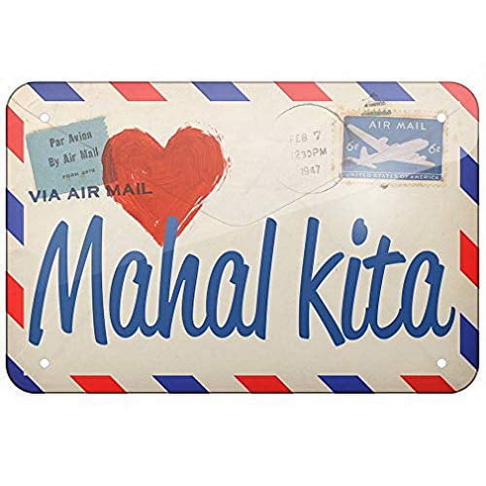 TEcell Metal Sign-I Love You Filipino Love Letter from The Philippines ...