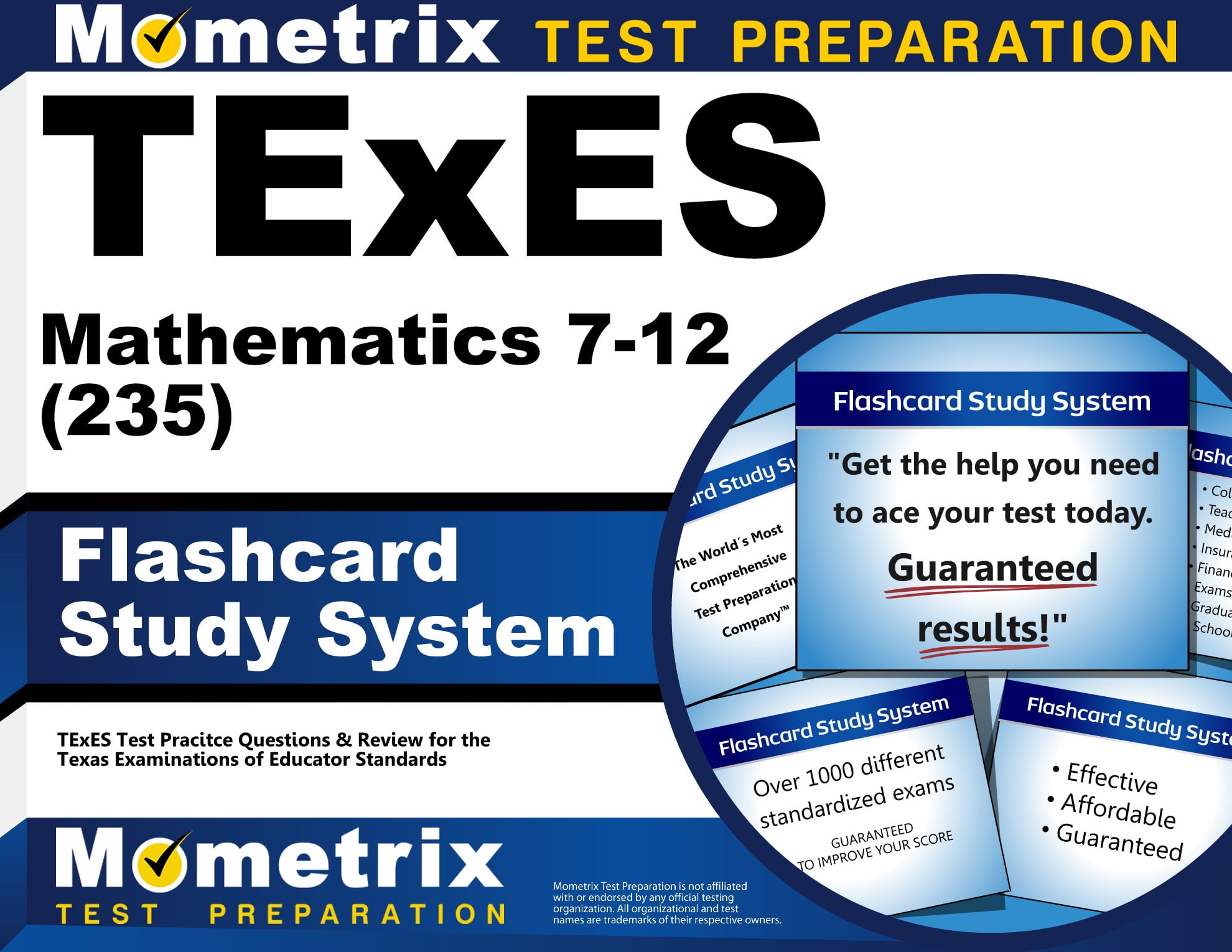 TExES Mathematics 7-12 (235) Flashcard Study System : TExES Test ...