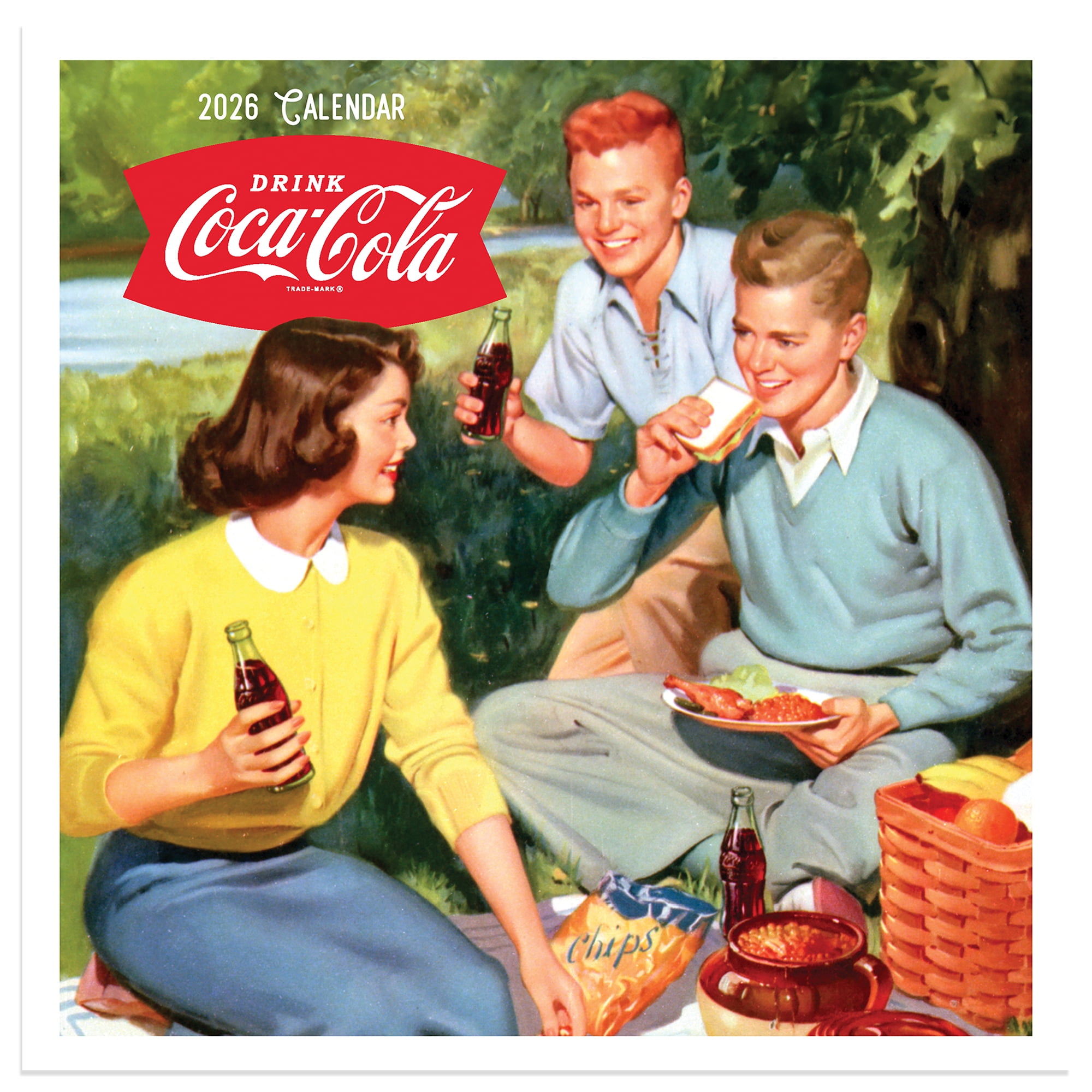 TF Publishing, Coca Cola Nostalgia 2026 Mini Wall Calendar, 7'' X 7 ...