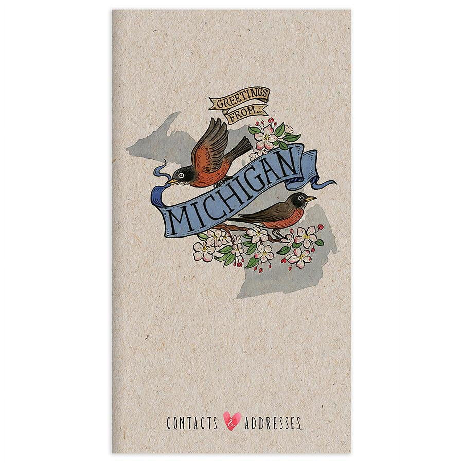 TF Publishing Michigan Address Book Kraft, 60 Pages - Walmart.com