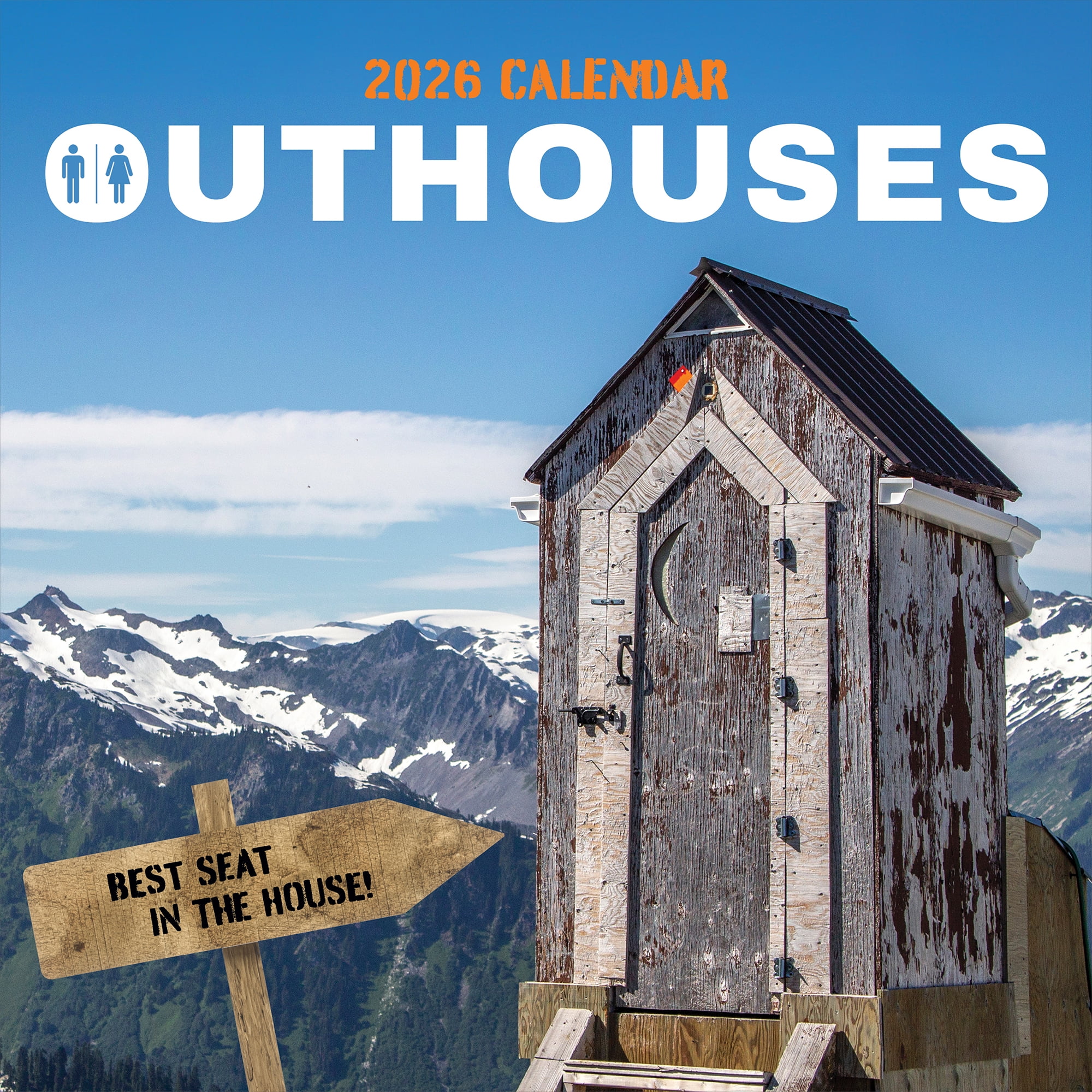 TF Publishing, Outhouses 2026 Wall Calendar, 12'' X 12'', 12-Month ...