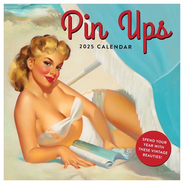 TF Publishing, Pin Ups 2025 Wall Calendar - Walmart Business Supplies