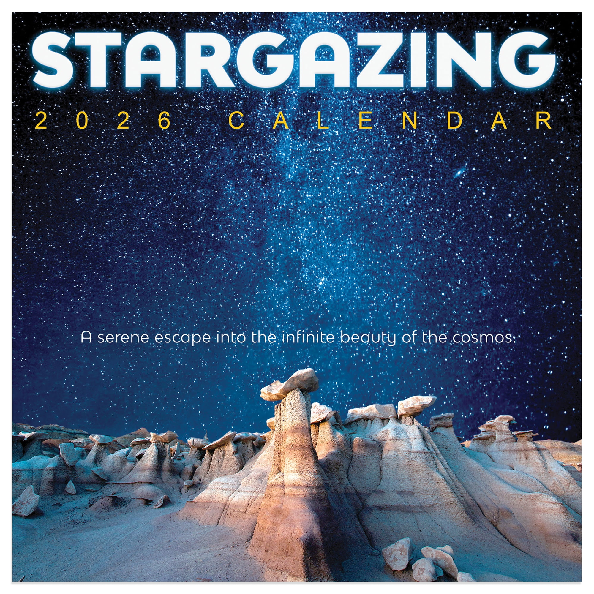 TF Publishing, Stargazing 2026 Mini Wall Calendar, 7'' X 7'', 12-Month ...