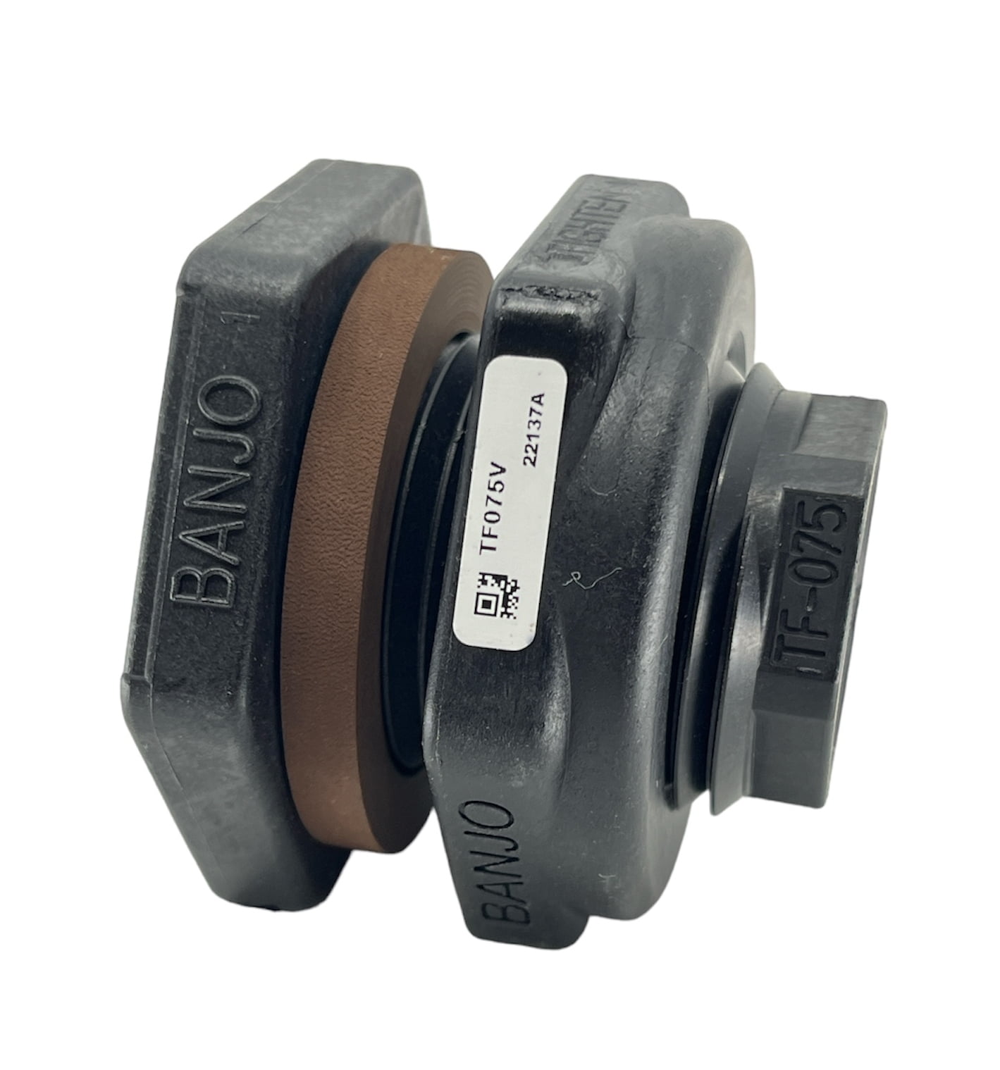 TF075V Banjo 3/4" Poly Bulkhead Tank Fitting with FKM Gasket - Walmart.com