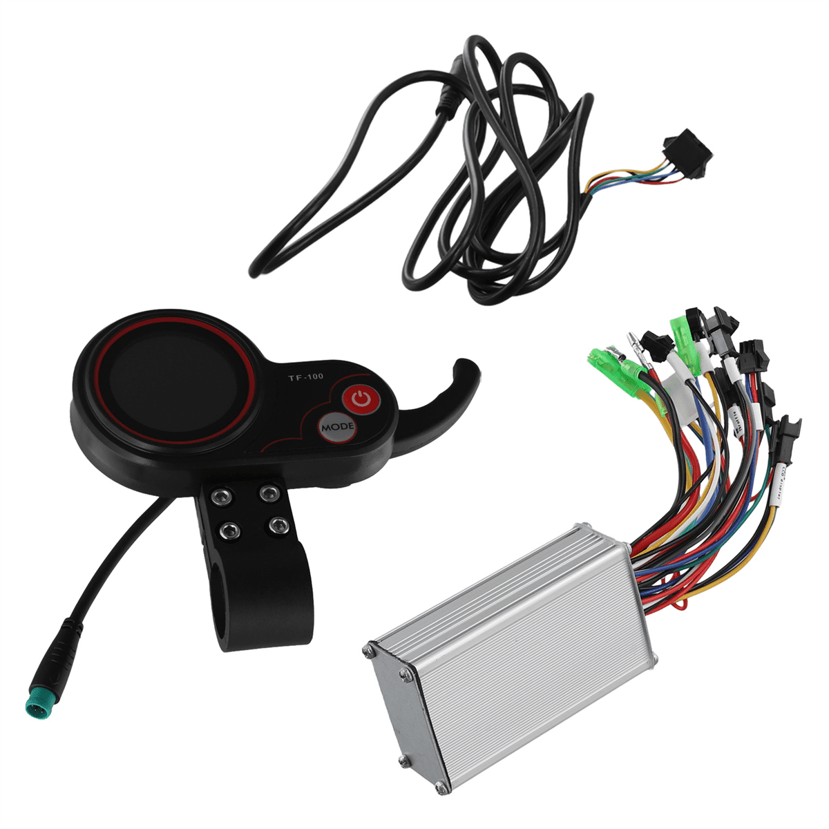 TF100 LCD Display Dashboard 5PIN+36V/48V 350W Controller Kit for ... TF100 LCD Display Dashboard 5PIN+36V/48V 350W Controller Kit for ...