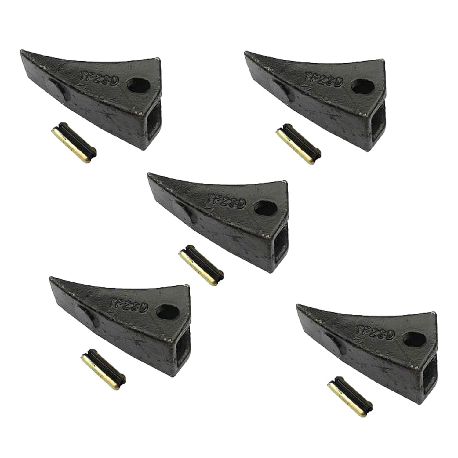 TF23D Digging Bucket Teeth + 23FP TF23P Flex Pins, 230TF JD Fang Style ...
