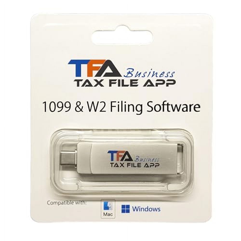 TFA Software for Tax Form Filing, Print, Mail, and efile W2 and 1099 Forms for Windows and Mac ...