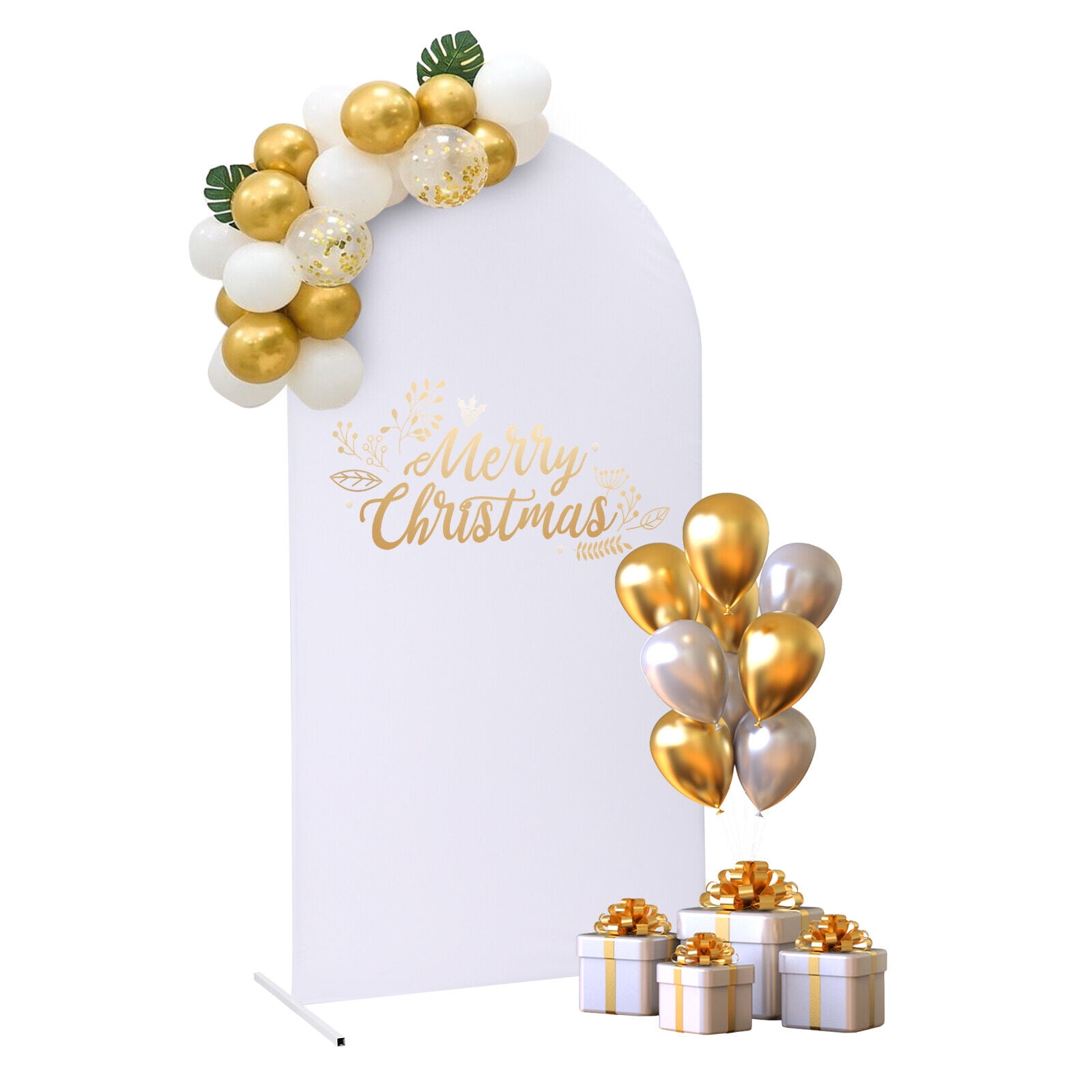 TFCFL 1.2x2.2m Wedding Arch Flower Balloon Frame Backdrop Stand White ...