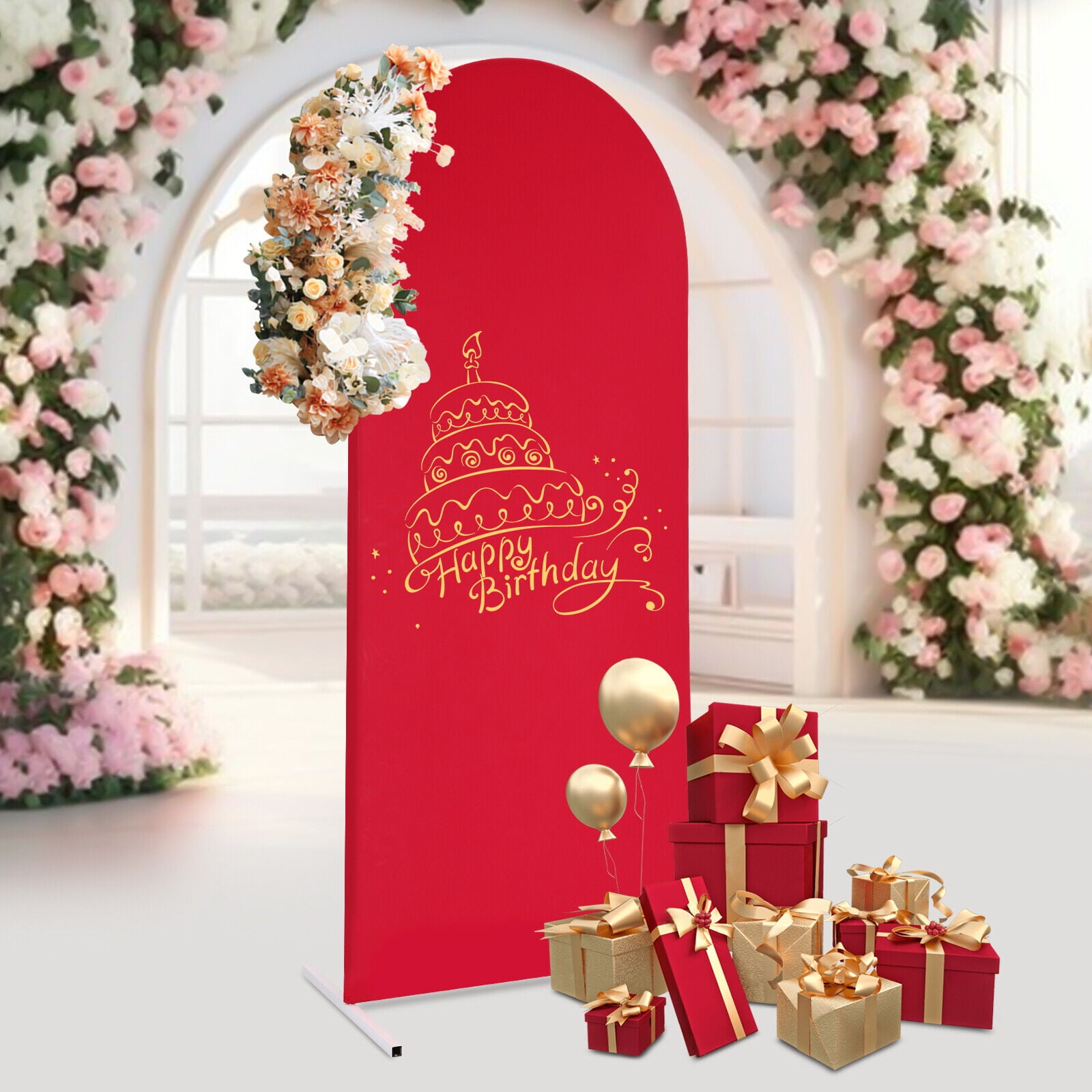 TFCFL 1.8m Arch Stand & Background Decoration Cover Stand Birthday Arch ...