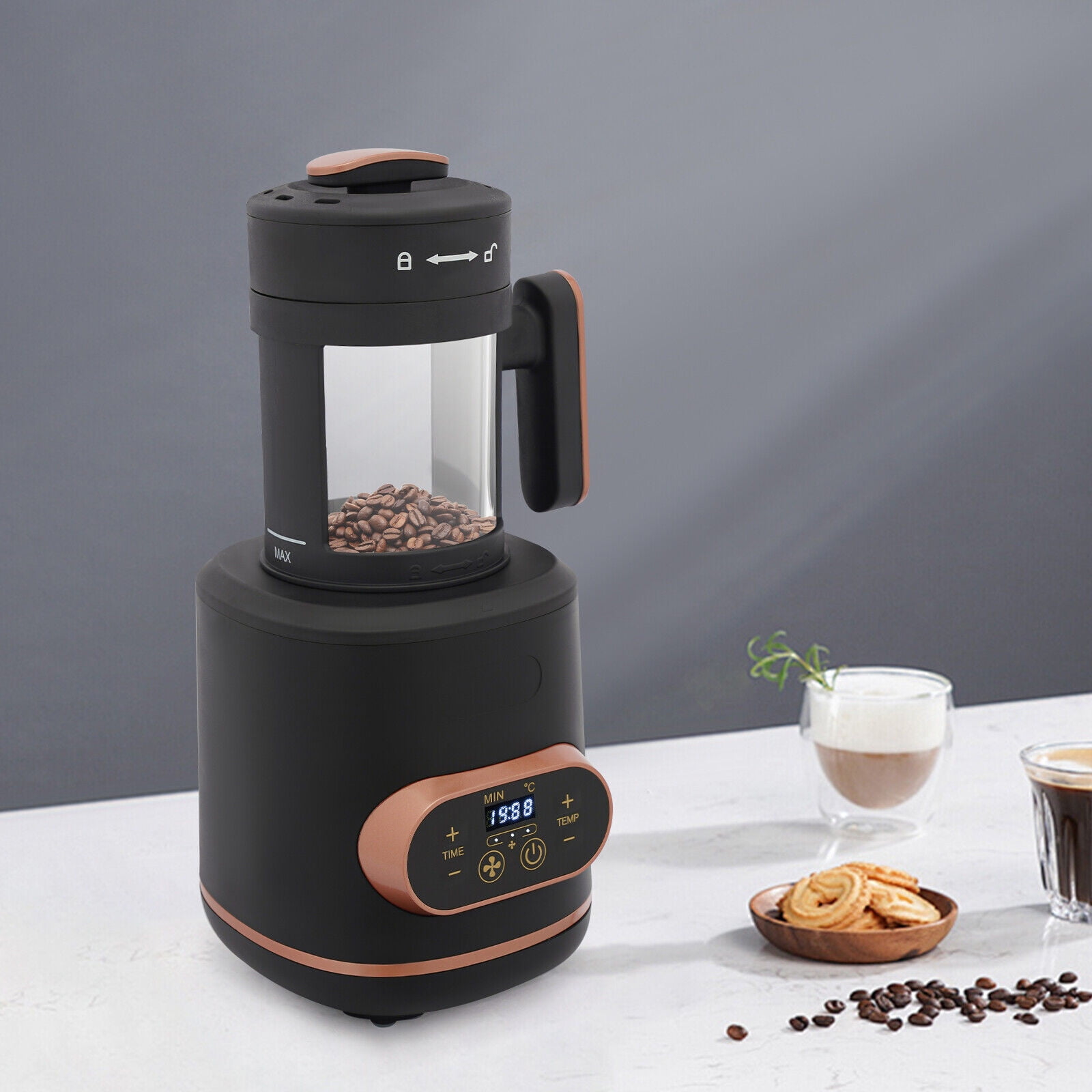 TFCFL 100g Coffee Bean Roaster Machine Electric Coffee Bean Baking ...