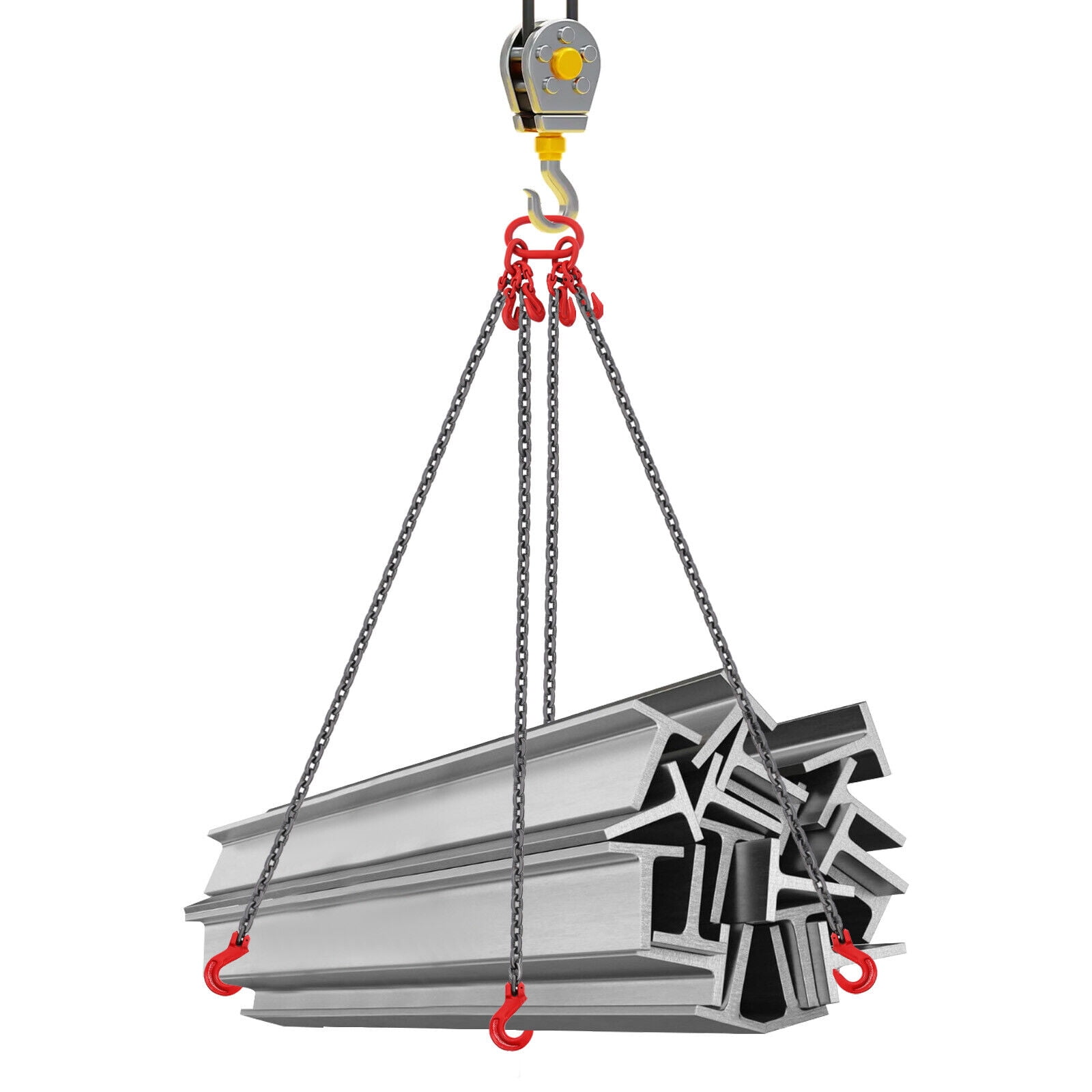 TFCFL 10T Length Adjustable Chain Sling with Legs Grab Hook 10T/22046 ...