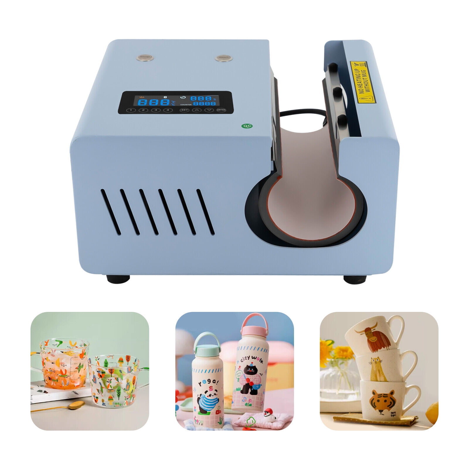 TFCFL 11-30oz Automatic Tumbler Heat Press Machine Electric Straight ...