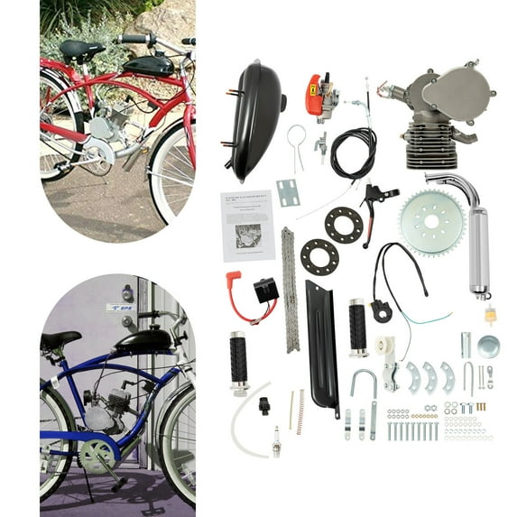 TFCFL 110CC 2-Stroke Complete Electric Bicycle Engine Kit Motorized ...