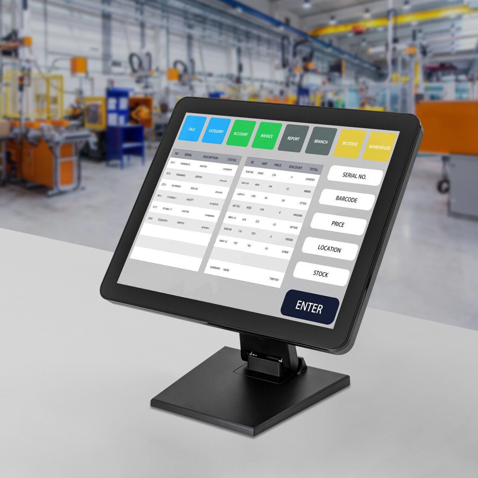 TFCFL 17'' Retail POS Monitor For Cash Register Express Complete Point ...