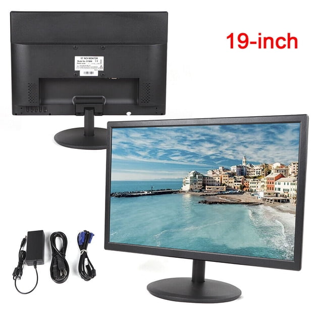 TFCFL 19 Inch HDMI Gaming LED Backlit Monitor Screen Thin Computer ...