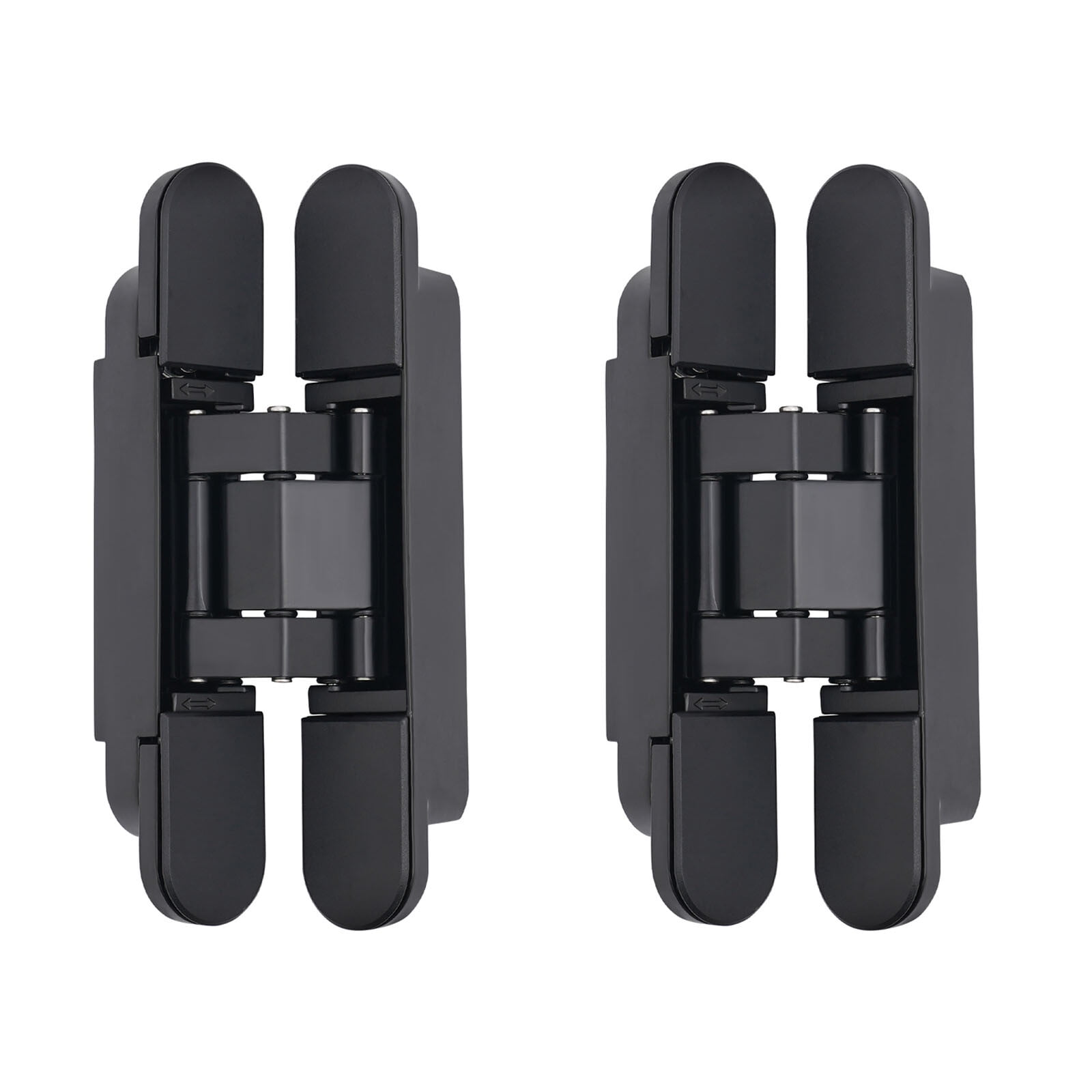 TFCFL 2-Pack 6'' Black Hidden Door Hinges Heavy Duty Zinc Alloy Hinges ...