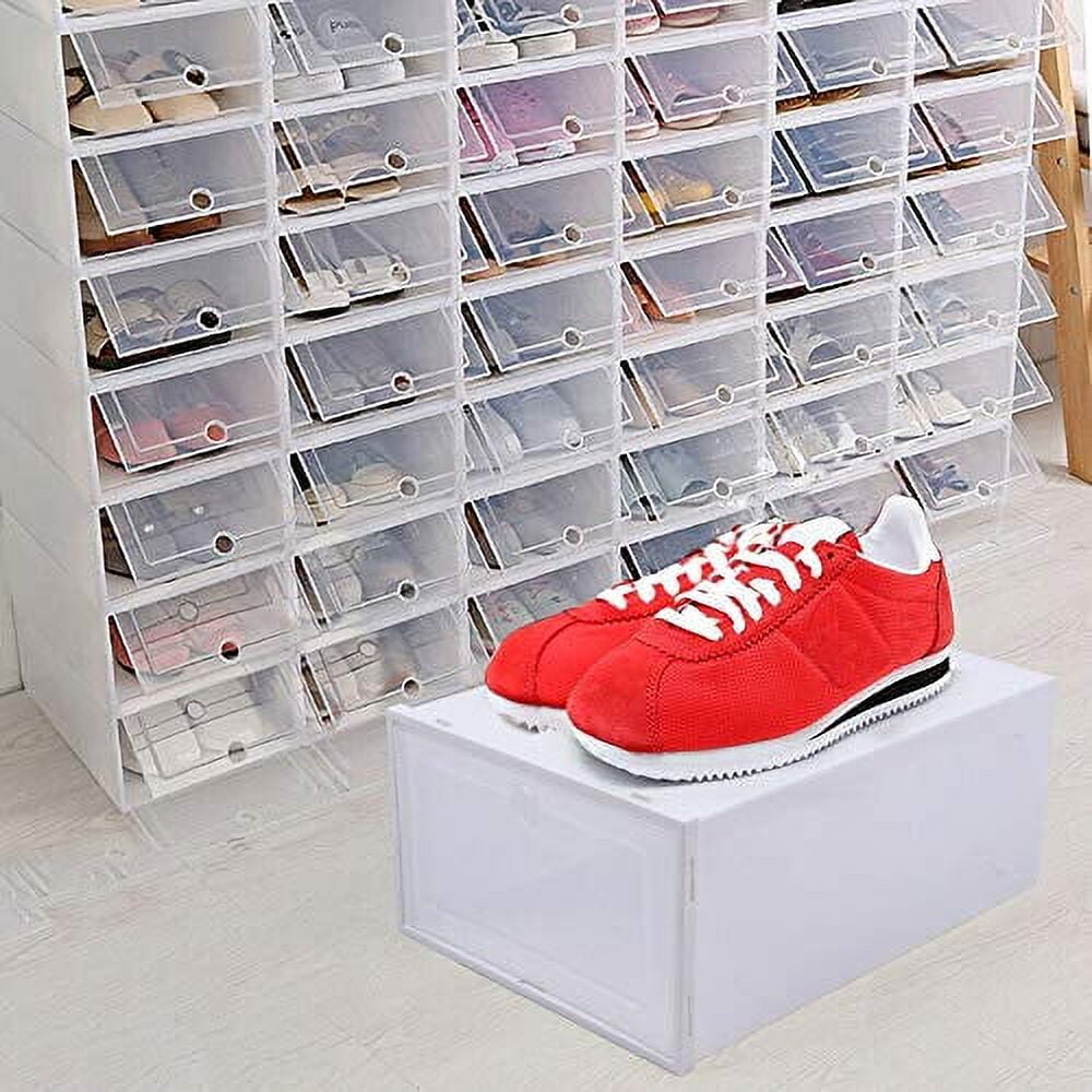 TFCFL 20/24 Pack Shoe Storage Box Shoe Box, Upthehill Clear Plastic ...