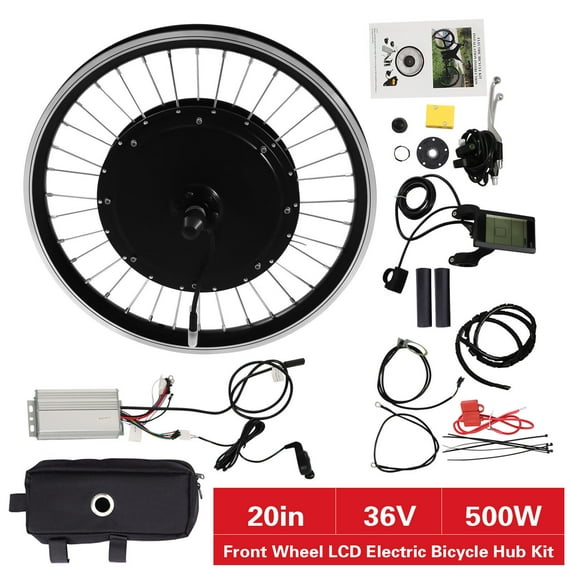 TFCFL 20" 36V 500W E-Bike Front Wheel Electric Bicycle Hub Motor eBike ...