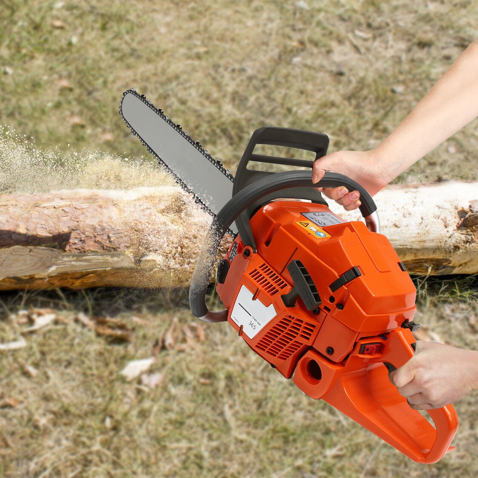 TFCFL 24" 65/72cc Gasoline Chainsaw Tree Cutting Wood Pruning Gas ...