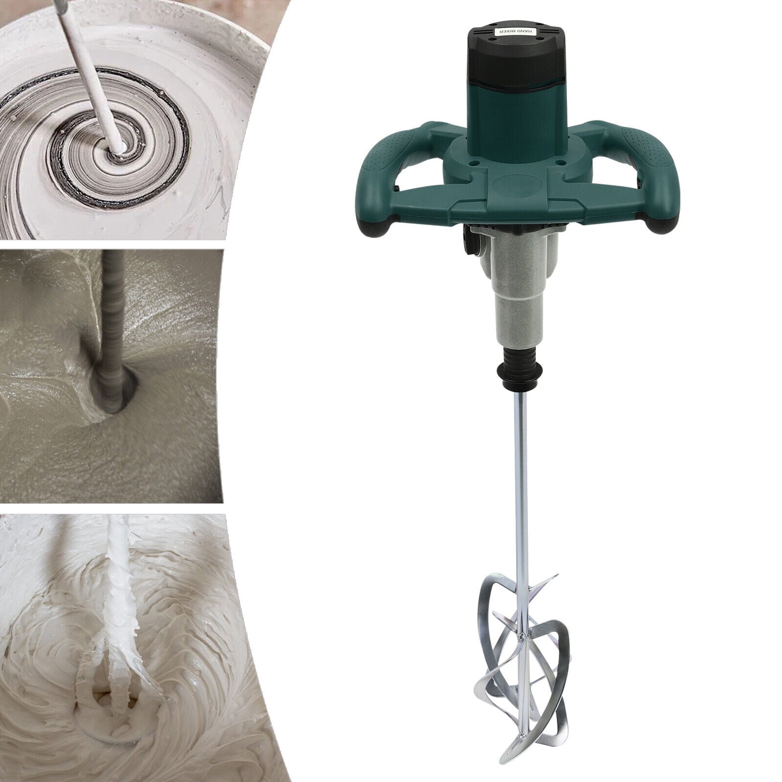 TFCFL 2800W ElectricConcrete Mixer Drill 6 Speed Portable Handheld Paint Cement Mixer Double ...