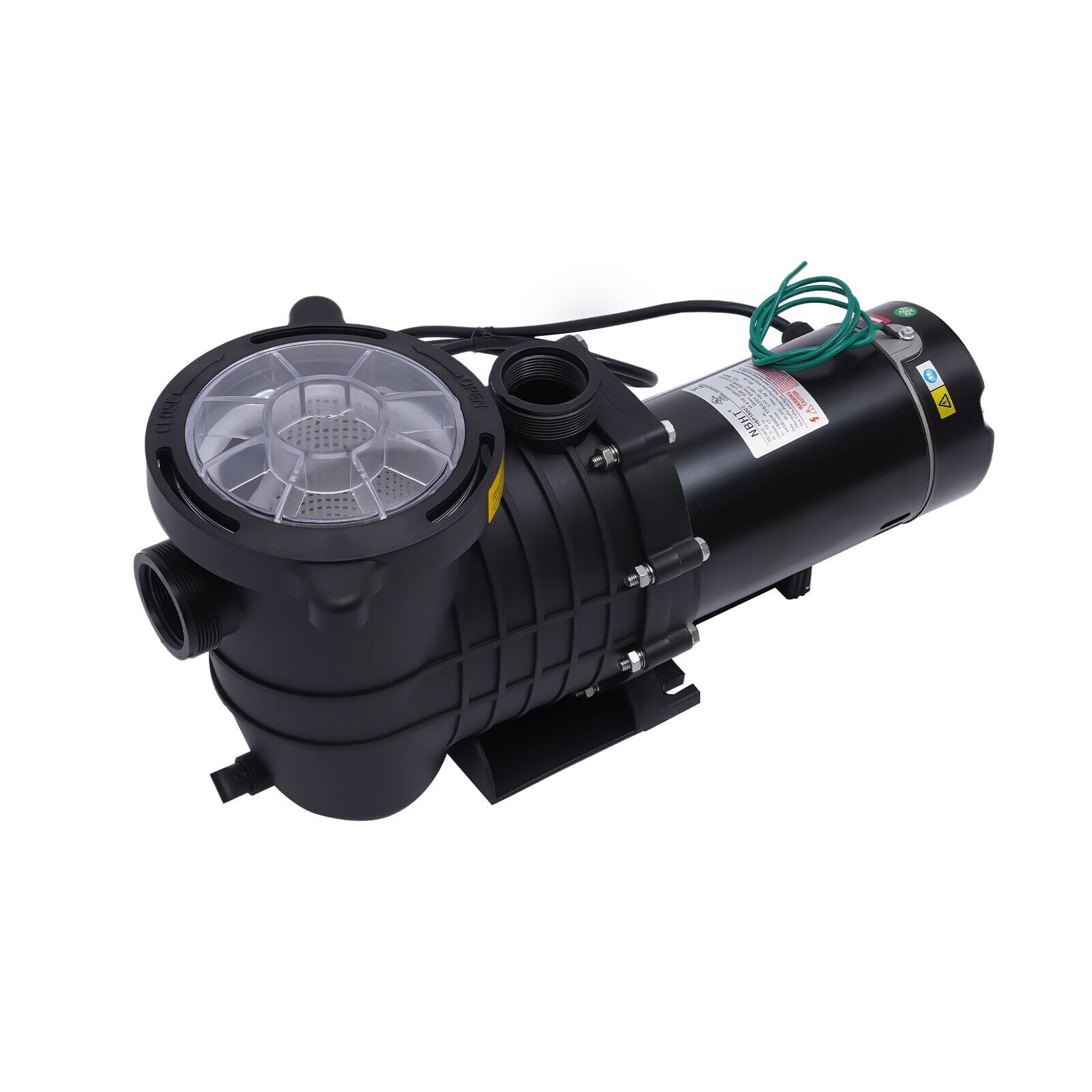 TFCFL 2HP Swimming Pool Pump Self Priming w/Strainer Basket In/Above ...