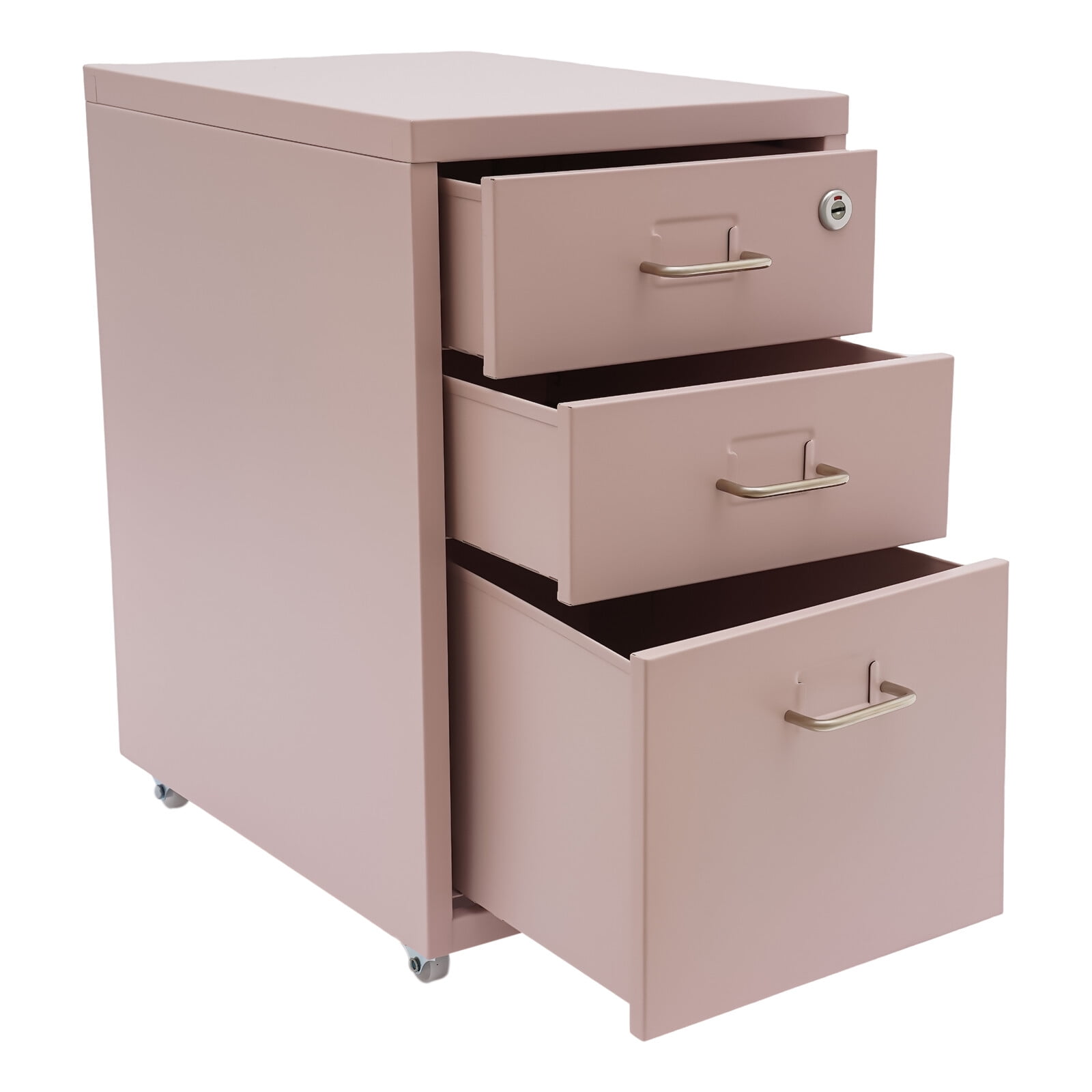 TFCFL 3 Drawer Metal Vertical File Cabinet Freestanding Lockable ...