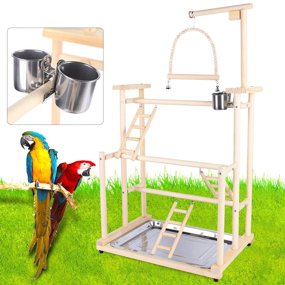 TFCFL 3 Layers Bird Playground Parrot Playstand Birds Play Stand Bird ...