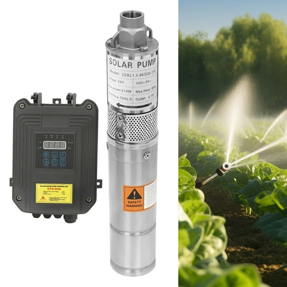 TFCFL 3" Solar Pump Submersible Pump Bore Deep Well Water Pump & MPPT ...