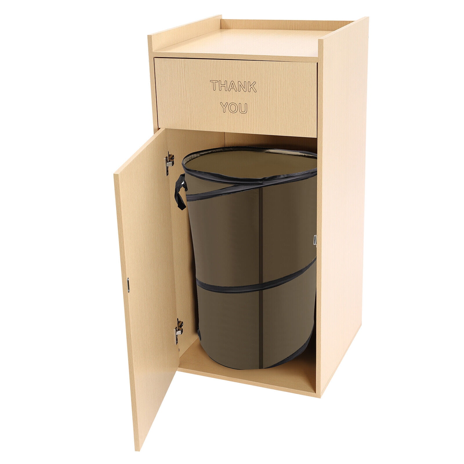 TFCFL 30L Freestanding Trash Can Trash Can Modern Garden Trash Bin ...
