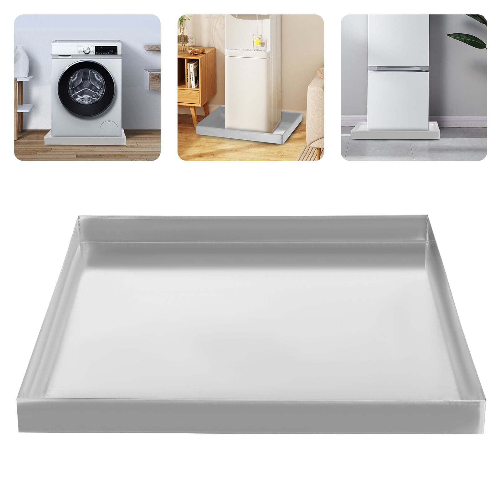 TFCFL 32"x30" Washing Machine Drain Pan Under Washer Galvanized Steel ...