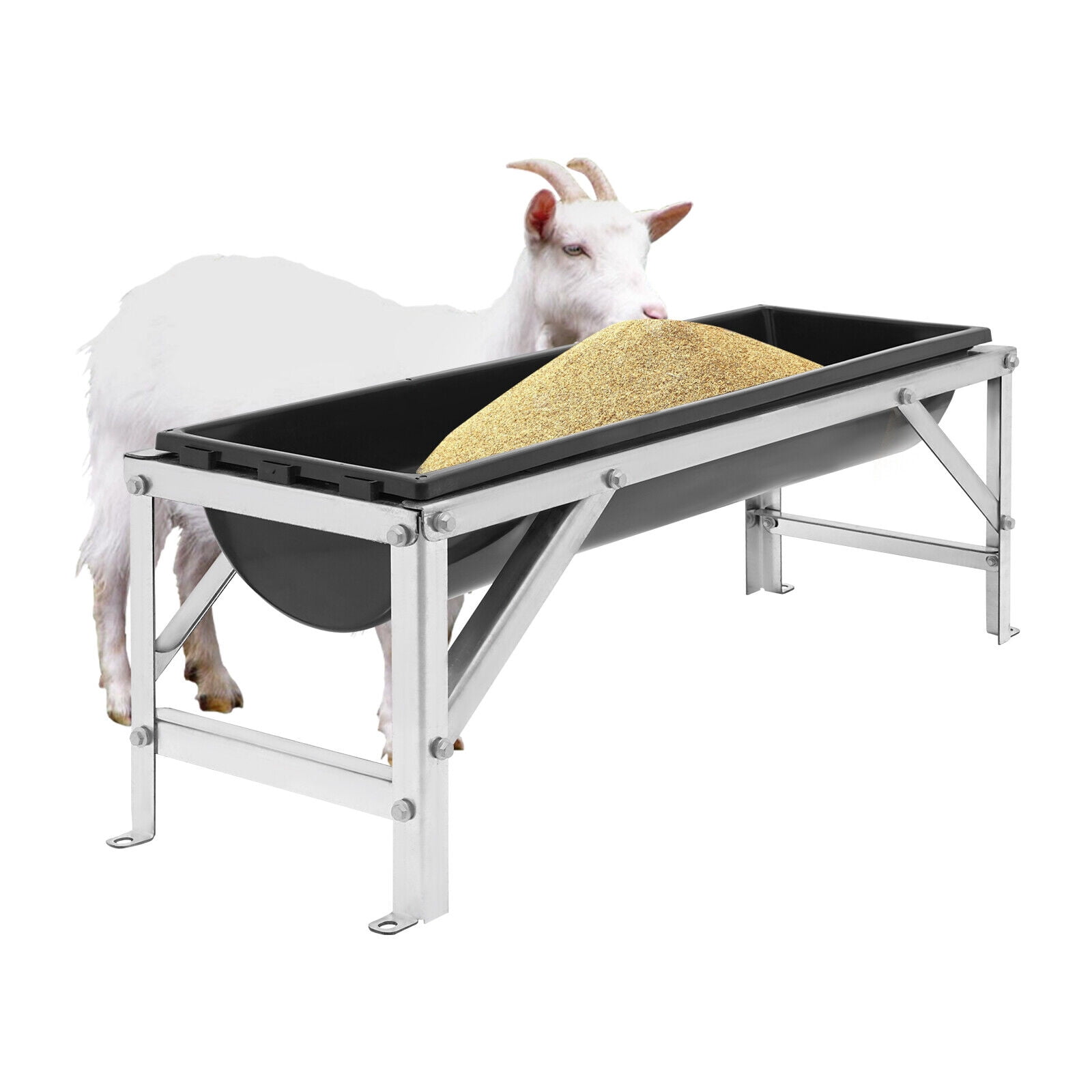 TFCFL 35L Rectangular Livestock Feed Trough Feeder Goats Sheep Feed ...