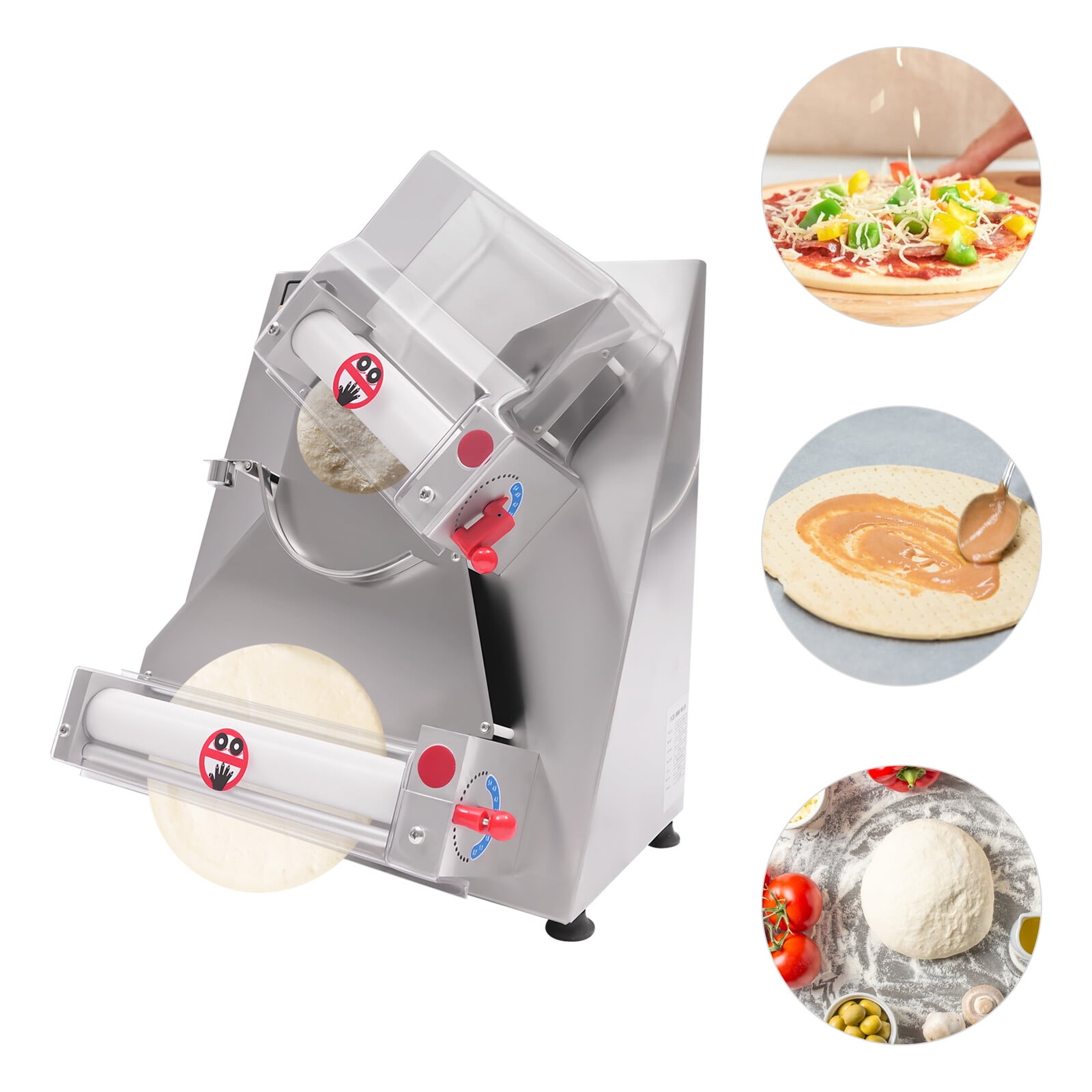 TFCFL 4-12in Commercial Electric Pizza Dough Roller Sheeter Dough Press ...